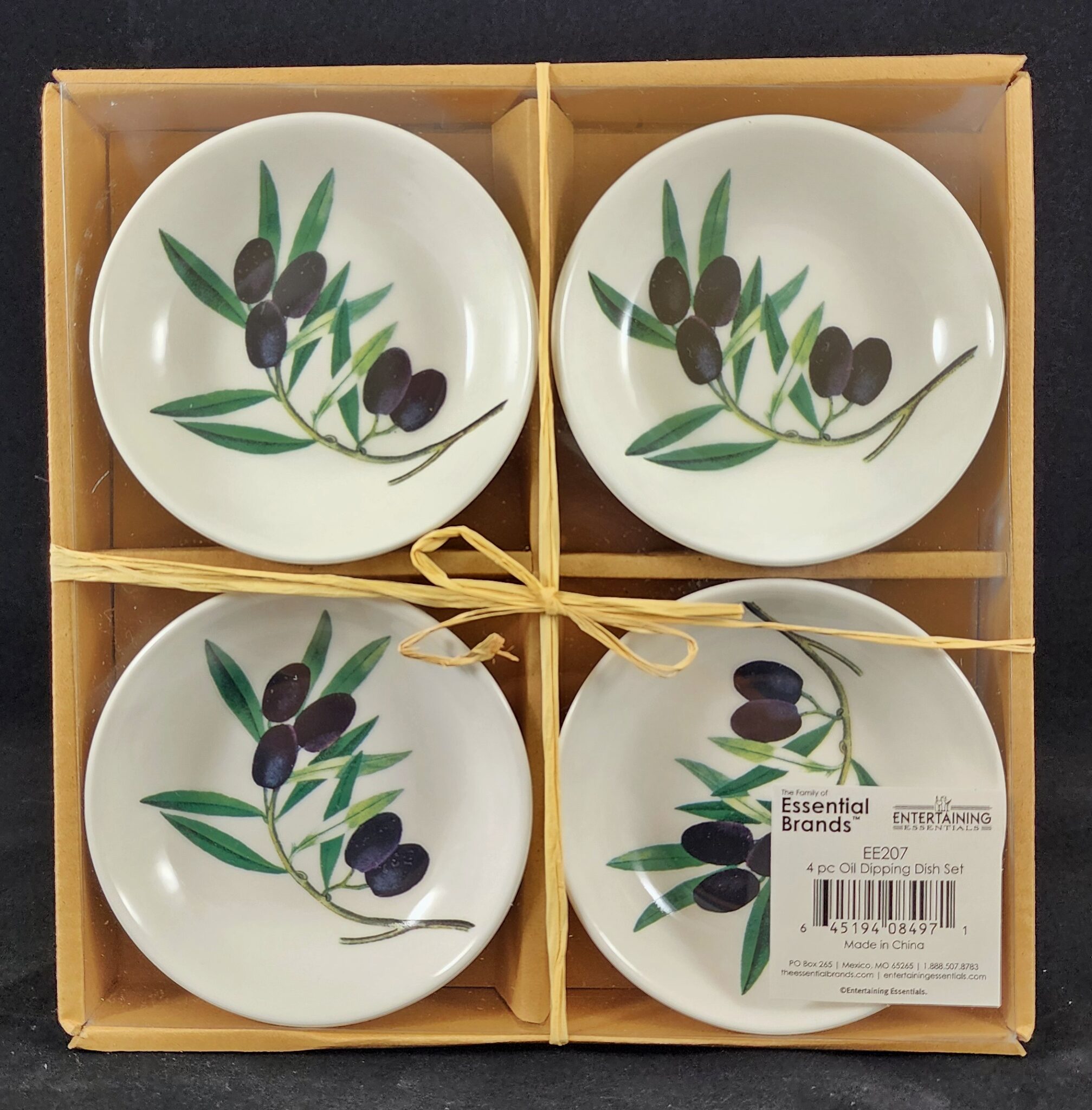 Four Piece Oil Dipping Dish Set - Olio Olive Oils & Balsamics